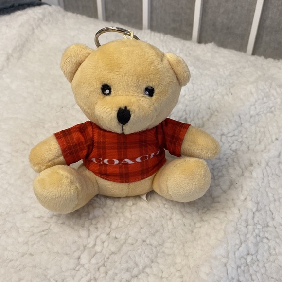 Coach | Accessories | Nwt Coach Plush Teddy Bear Key Charm | Poshmark